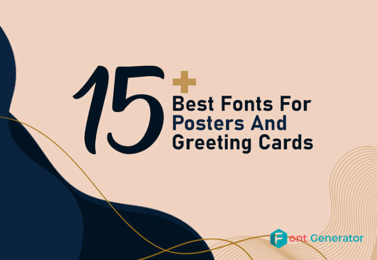 15+ Best fonts for Posters And Greeting Cards